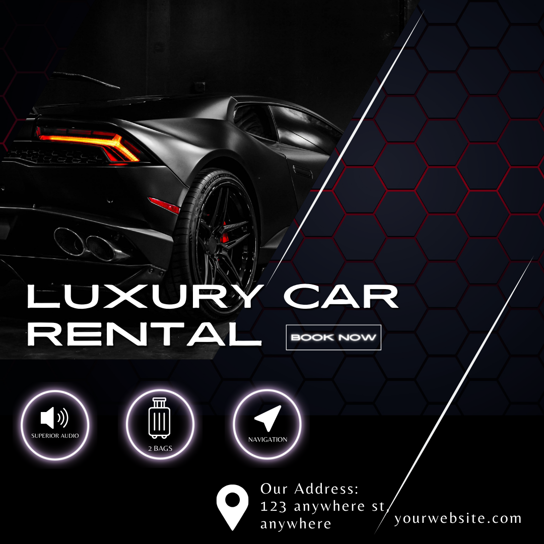 Premium Editable Template | Car Rental Social Flyer Bundle 0011 – Rubi ...